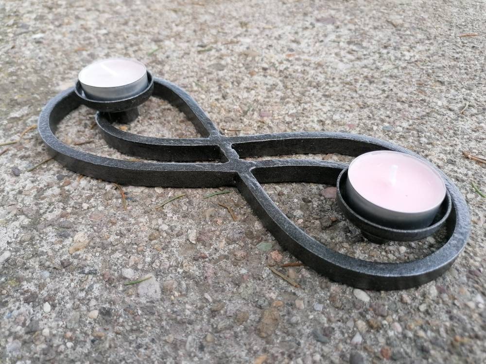 Iron Infinity Candle Holder. Iron Anniversary Gift. Tealight Infinity ...