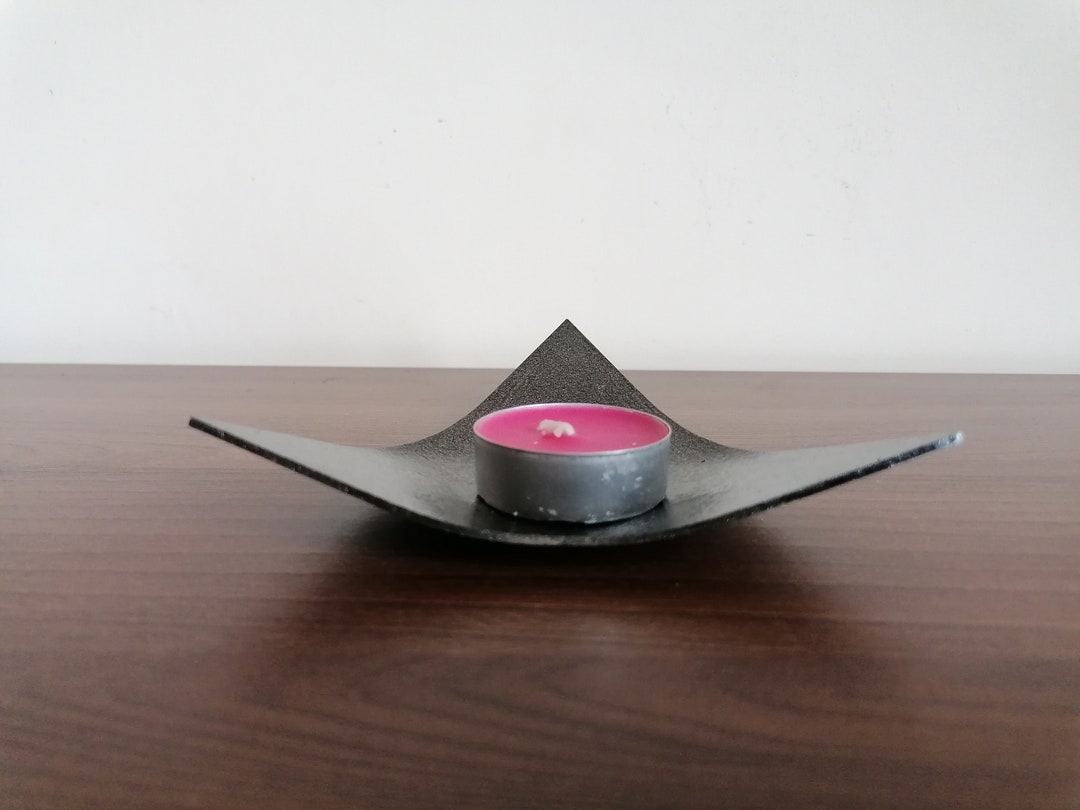 Decorative Bowl. Triangle Shaped Bowl. Triangle Iron Trinket Dish ...