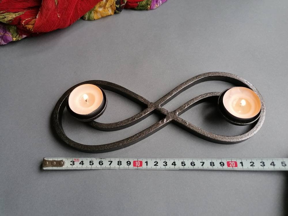 Iron Infinity Candle Holder. Iron Anniversary Gift. Tealight Infinity ...