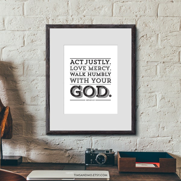 Act Justly - Etsy