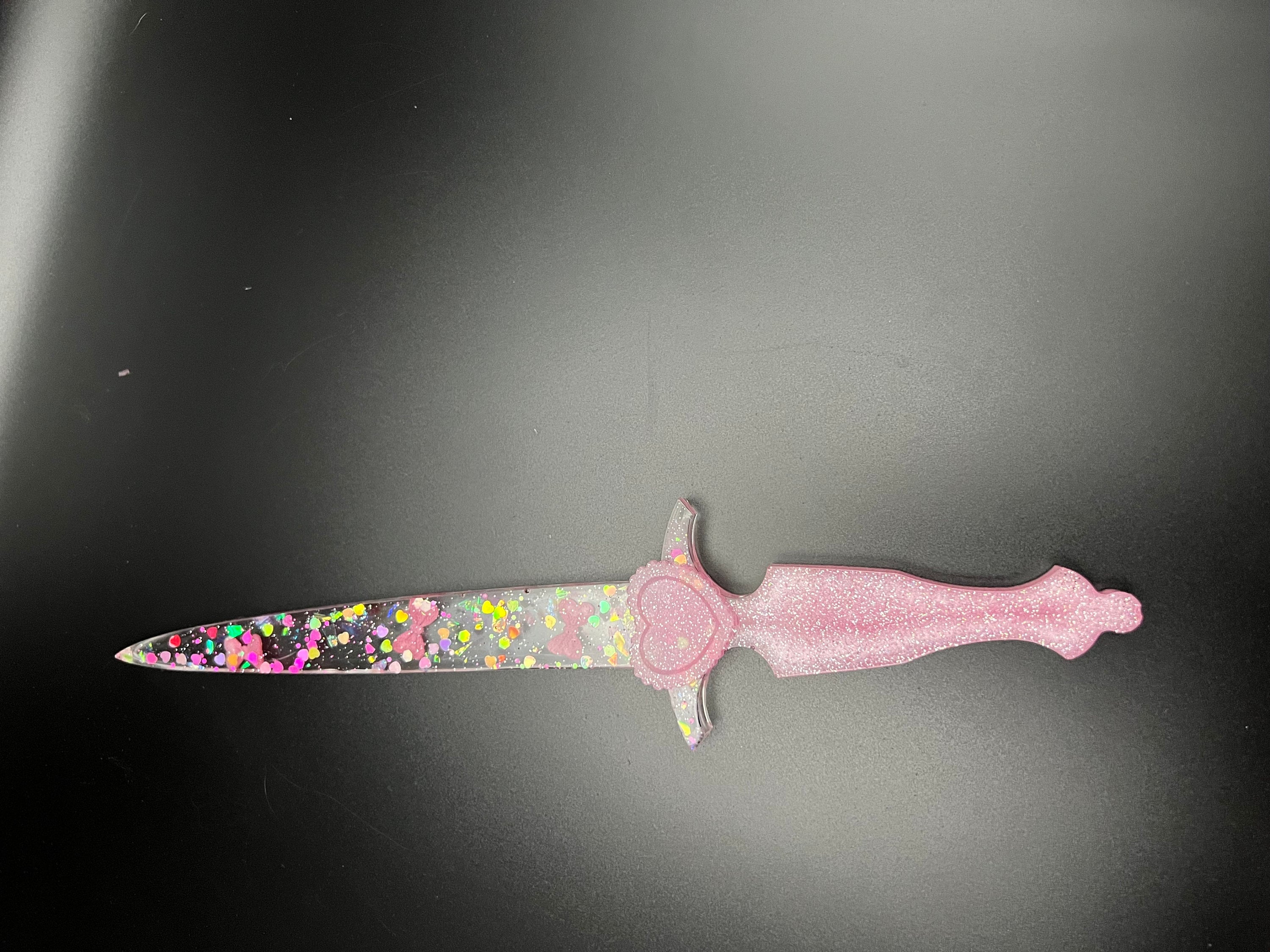Kawaii Pink Bows 8decorative Knife/athame and Cosplay Dagger - Etsy