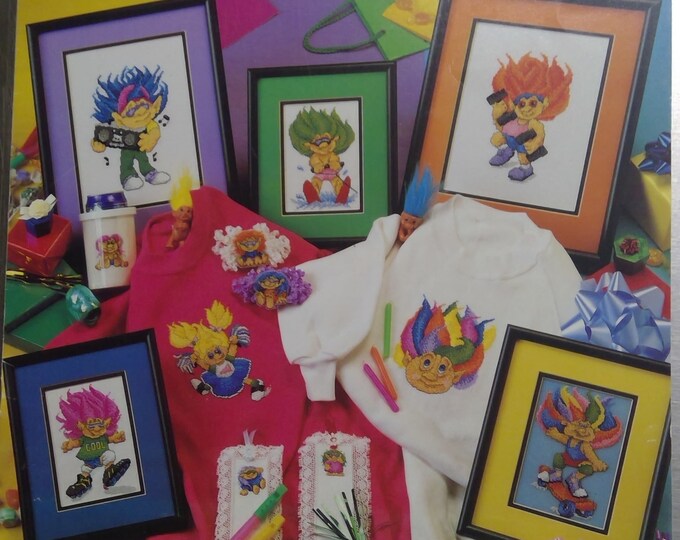 Trolls, Trolls, and More Trolls Counted Cross-stitch Pattern by Great ...