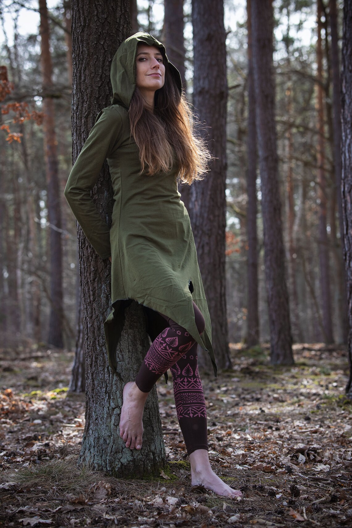 Forest Pixie Flower of Life Dress Fairy Longsleeve Hoodie - Etsy