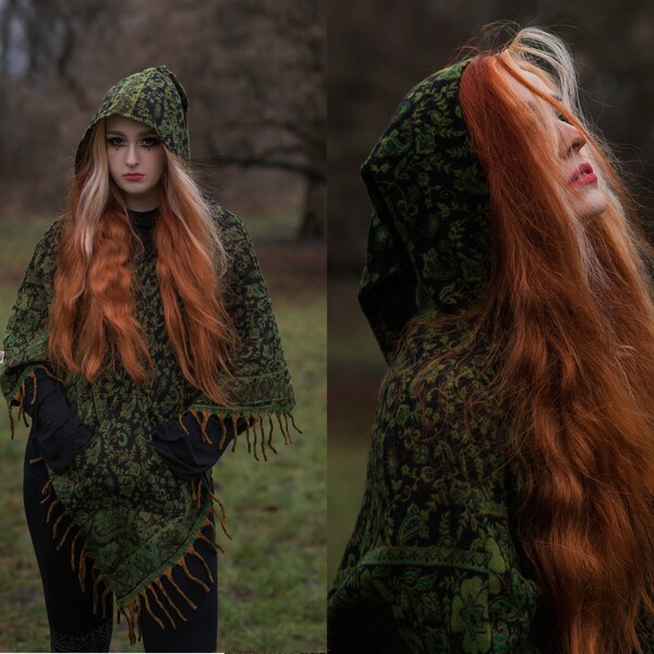Poncho With Hood - Etsy