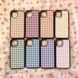 IPhone Cases Gingham Muted Aesthetic That Girl Trendy Vsco Fall Autumn ...