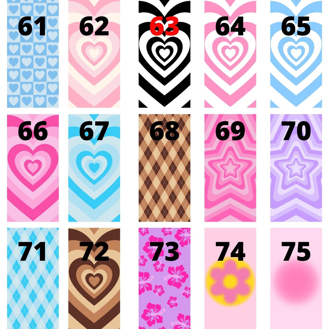 Y2K Aesthetic Trendy Phone Case 100 Designs | Etsy