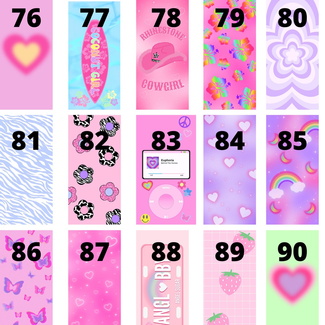 Y2K Aesthetic Trendy Phone Case 100 Designs - Etsy