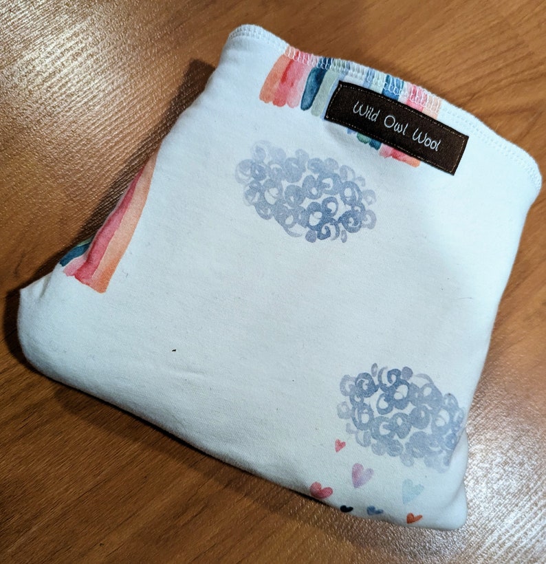 Rainbow Hearts Preflat Diaper - Etsy