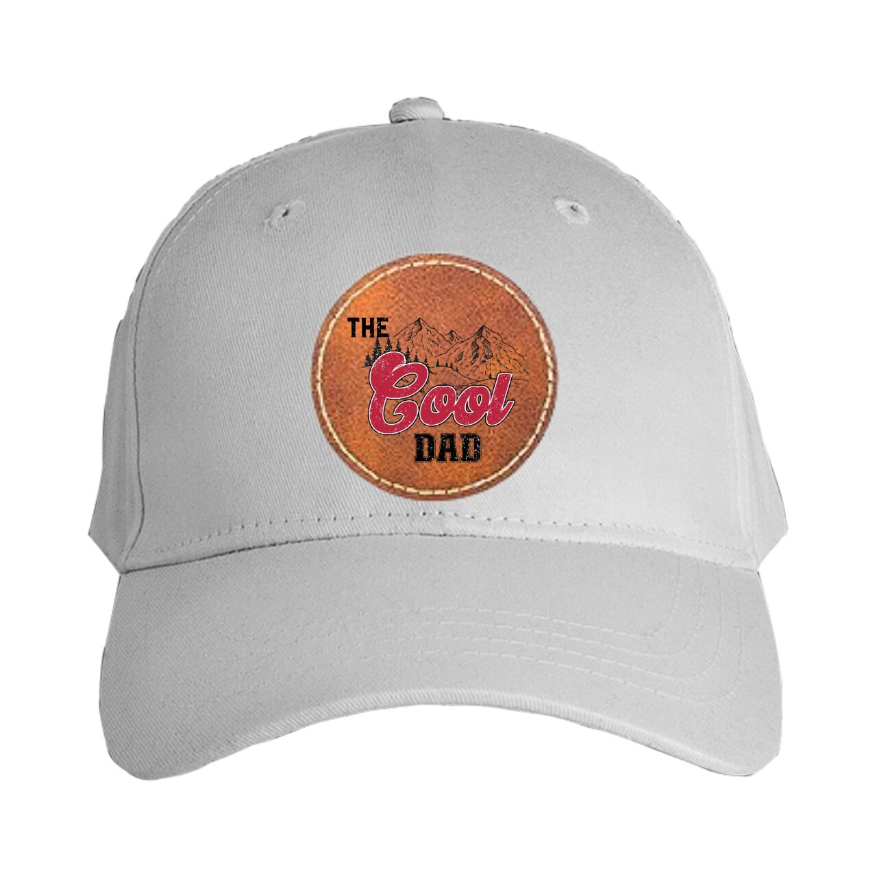 Custom Leather Hat Patch/full Color Printed Hat Patches/heat Press Hat ...
