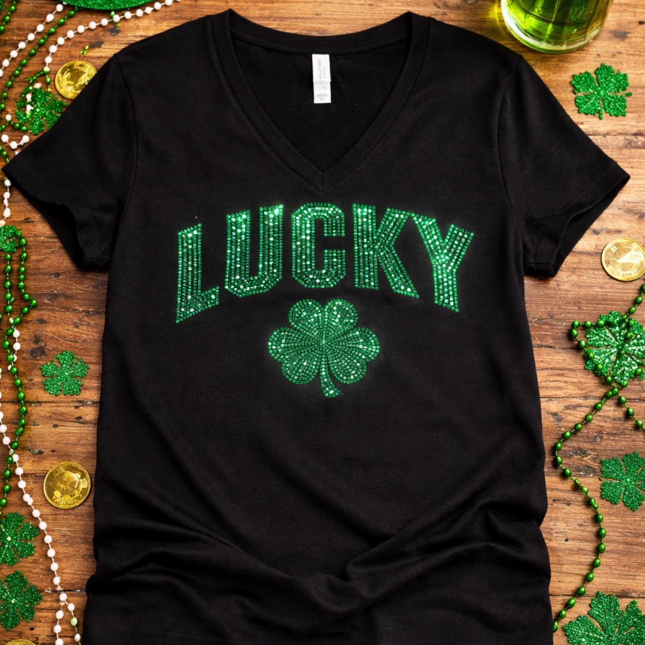 Custom Spangle Shirt Transfer: Cheer & Dance Bling Design (11x13 Inches ...