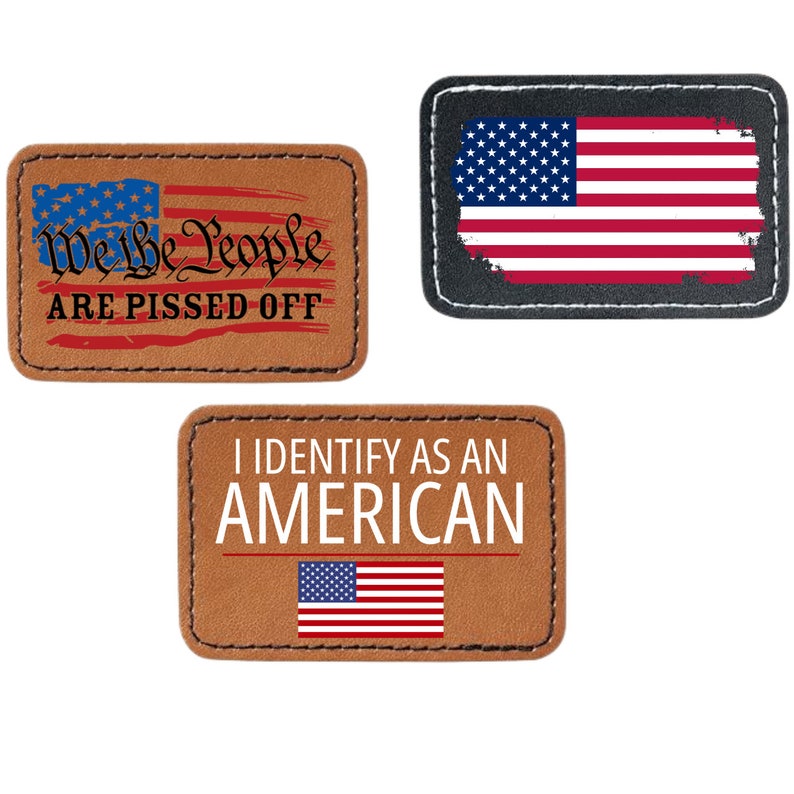 Custom Leather Hat Patch/full Color Printed Hat Patches/heat Press Hat Patches/custom Adhesive ...