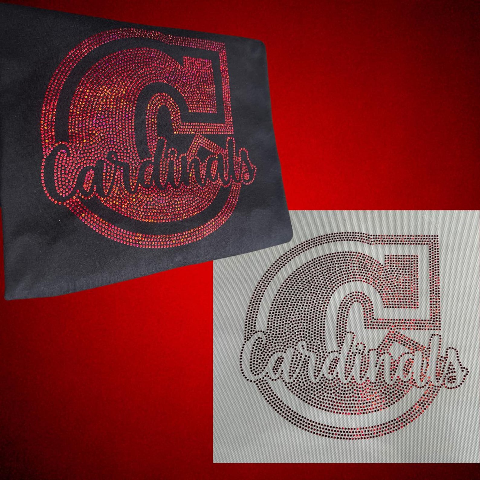 Custom Spangle Shirt Transfer: Cheer & Dance Bling Design (11x13 Inches ...