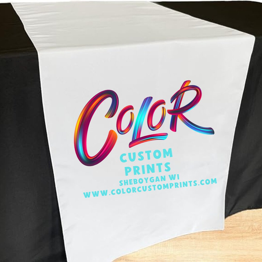 Custom Table Runner/logo Table Runner/table Decorations/event Table ...