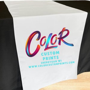 Custom Table Runner/logo Table Runner/table Decorations/event Table ...