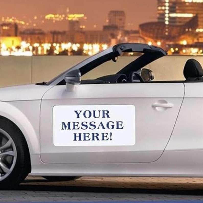 Custom Logo Car Magnet: Business Marketing Sign (12x24 Inches) - Etsy