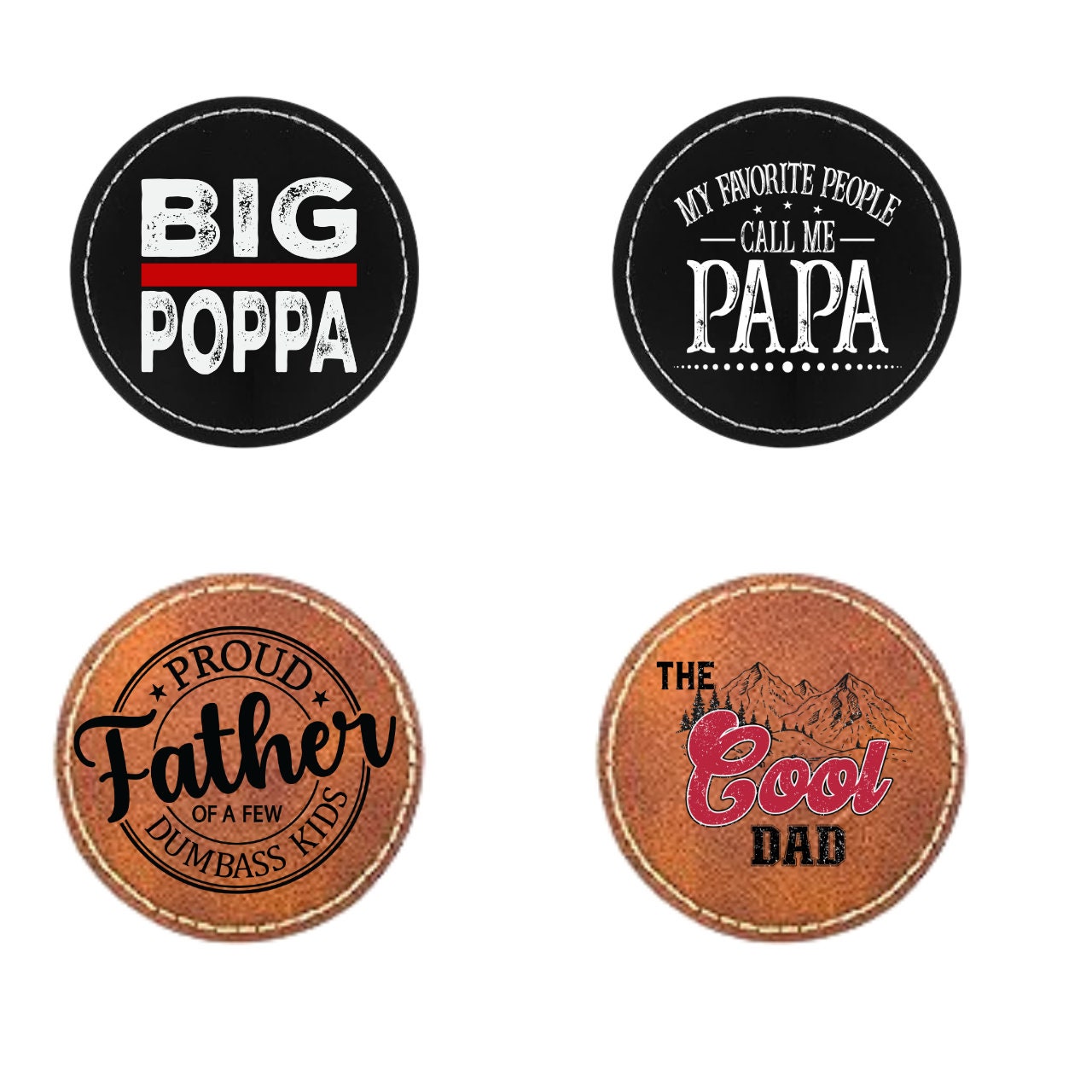 Custom Leather Hat Patch/full Color Printed Hat Patches/heat Press Hat ...