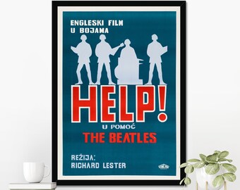 Beatles Help Japanese Poster - Etsy