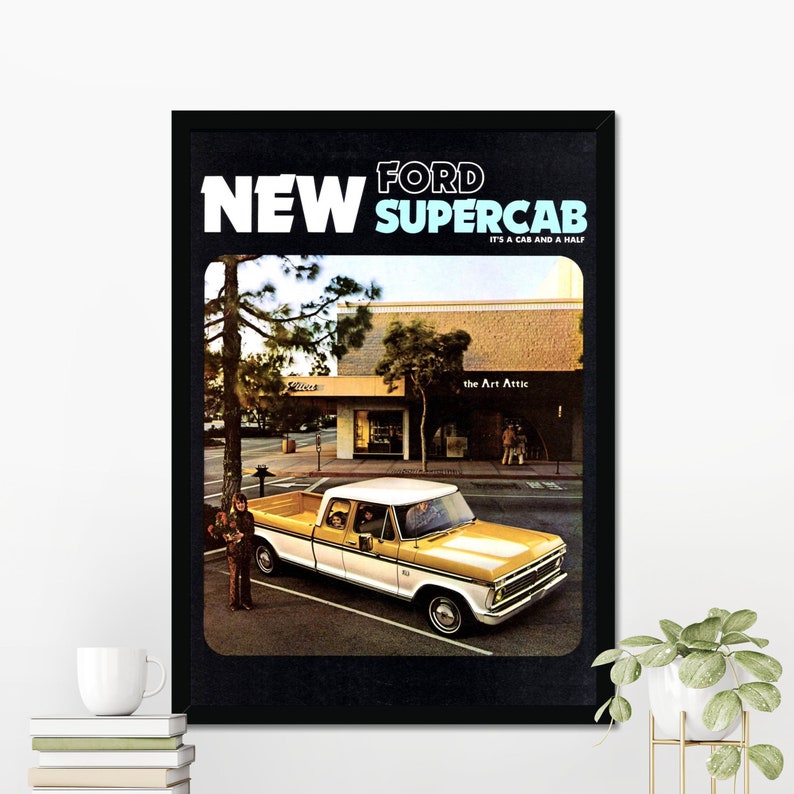 Prints Home & Living FORD Pickup Truck Vintage Advertising Poster 70 ...
