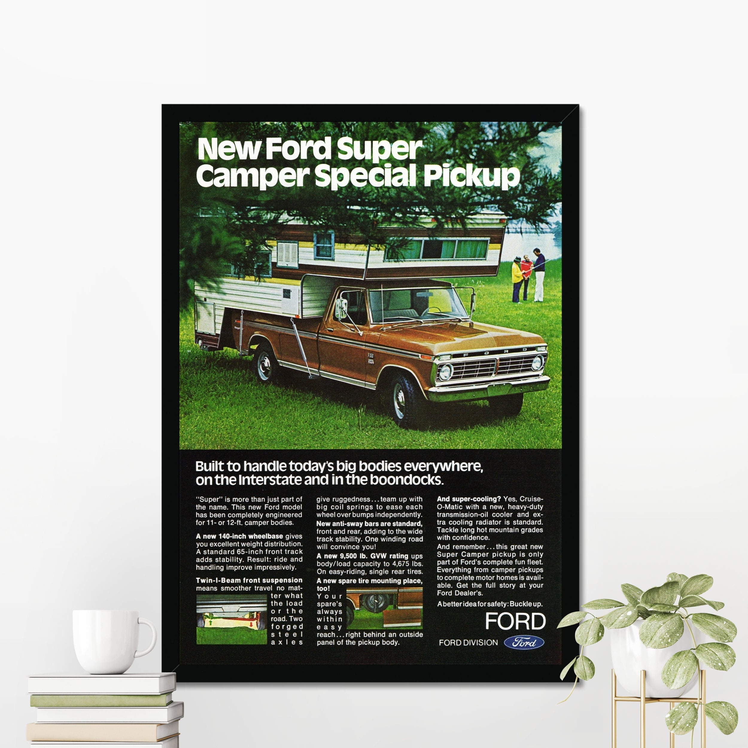 Prints 70 Years of Ford Pickup Quality Reproduction Print / Wall Art ...