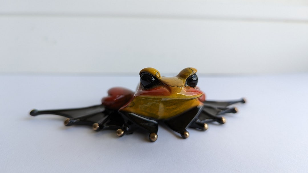 Rare Tim Cotterill frogman Bronze Frog flipper Sculpture - Etsy