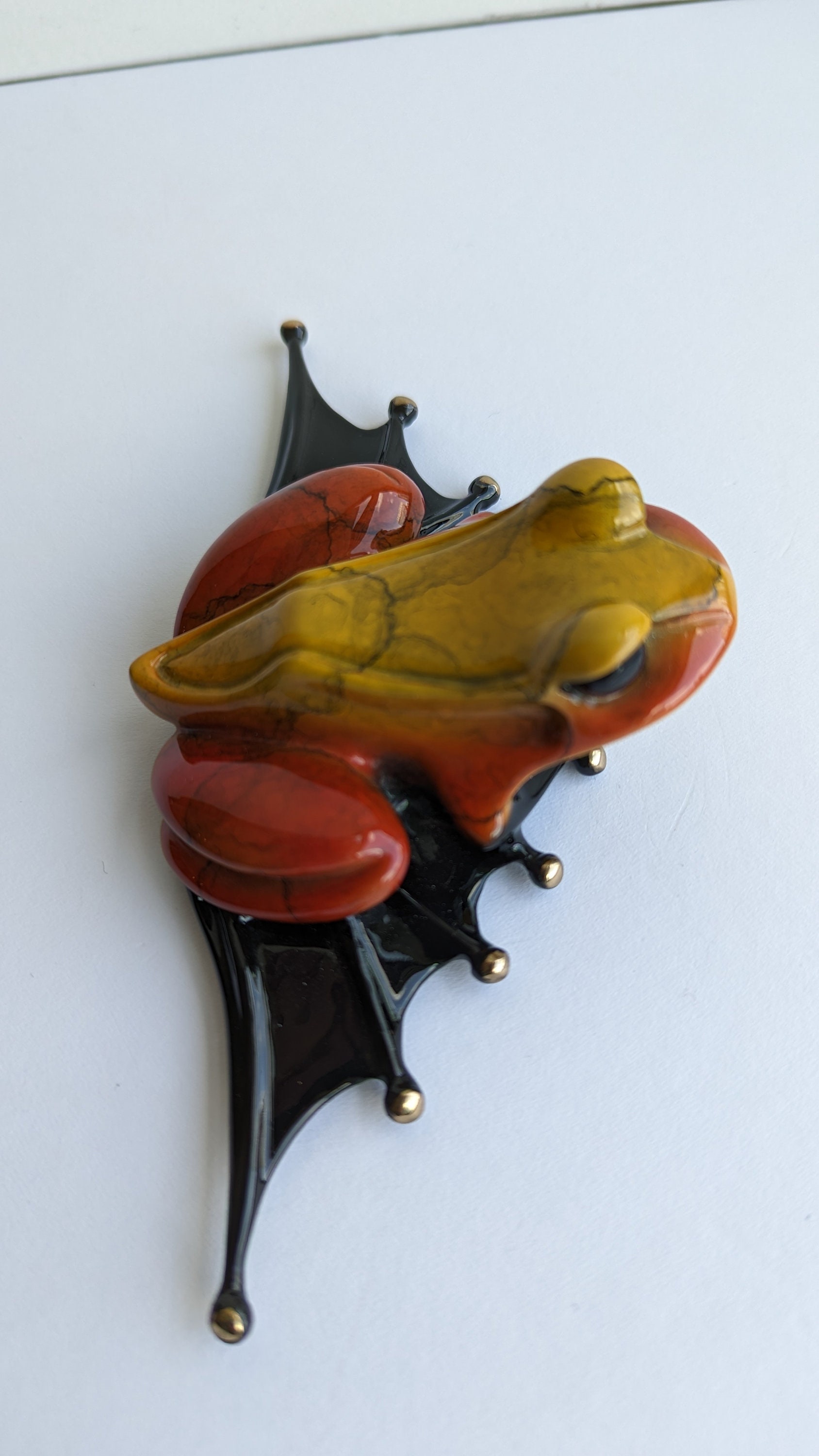 Rare Tim Cotterill frogman Bronze Frog flipper Sculpture - Etsy