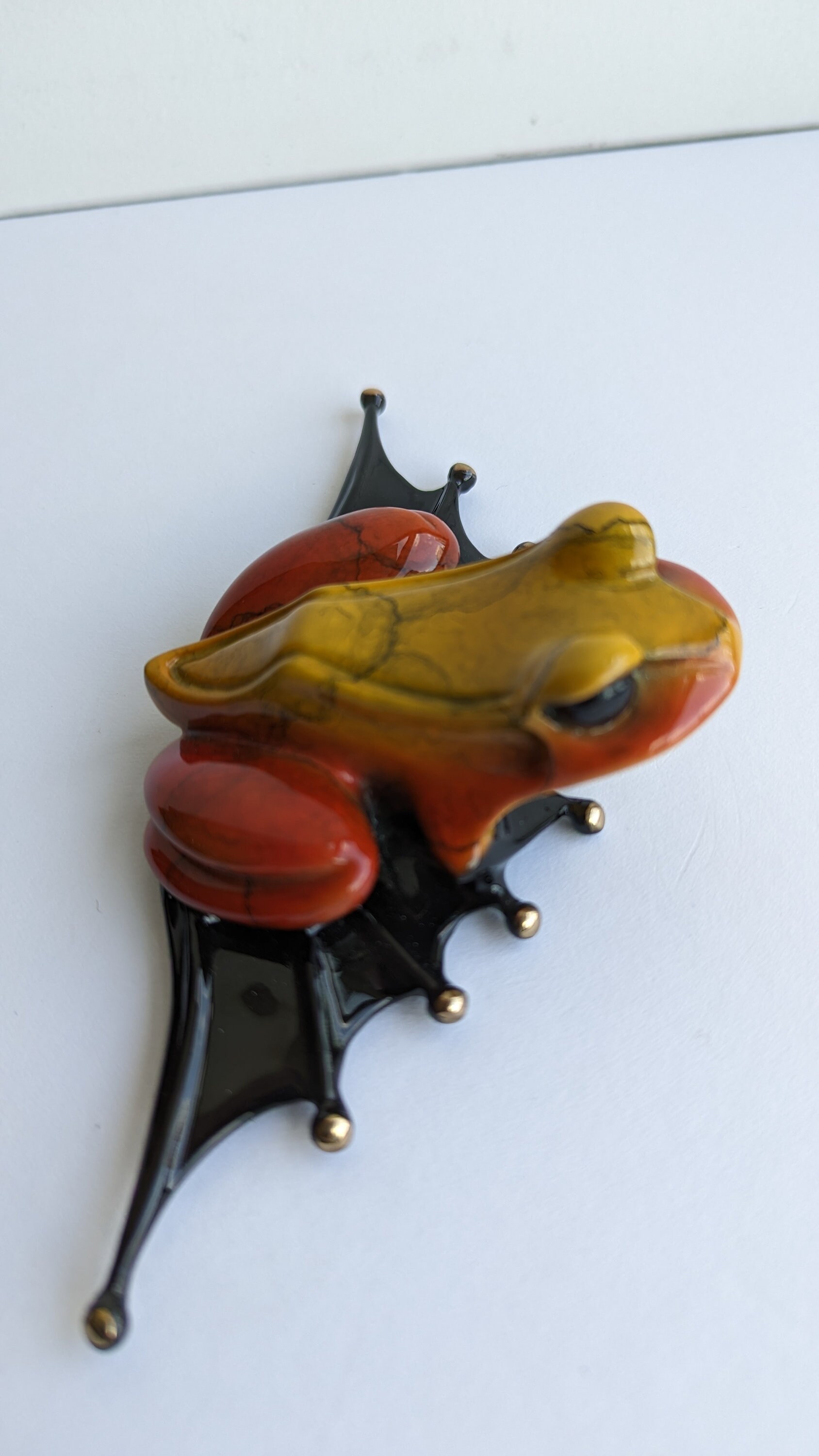 Rare Tim Cotterill frogman Bronze Frog flipper Sculpture - Etsy