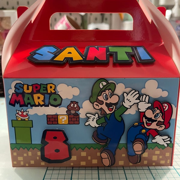Birthday Box Super Mario - Etsy