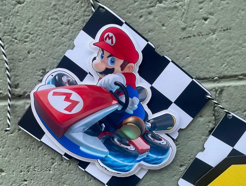 Super Mario Kart Banner - Etsy