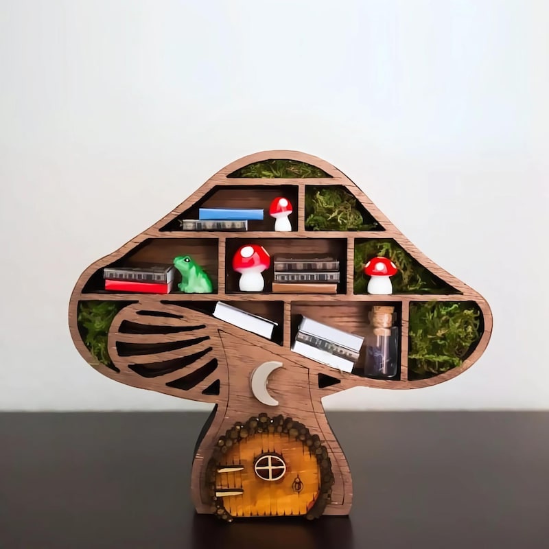 Mushroom Book Nook Kit - Etsy