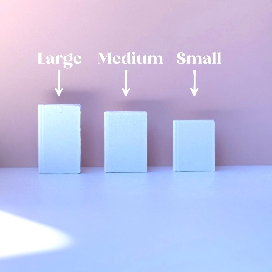 1:6 Scale Mini Book Blanks – 3D Printed Dollhouse Books, TBR Jars ...