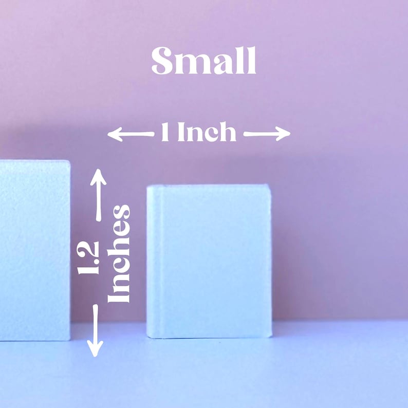 1:6 Scale Mini Book Blanks – 3D Printed Dollhouse Books, TBR Jars, DIY ...