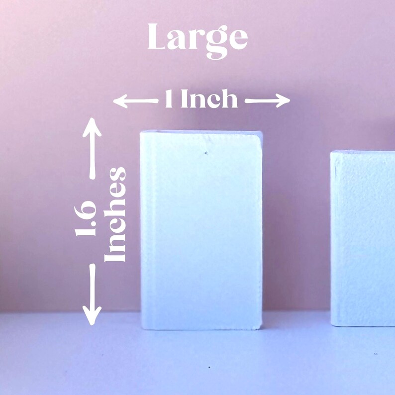 1:6 Scale Mini Book Blanks – 3D Printed Dollhouse Books, TBR Jars, DIY ...