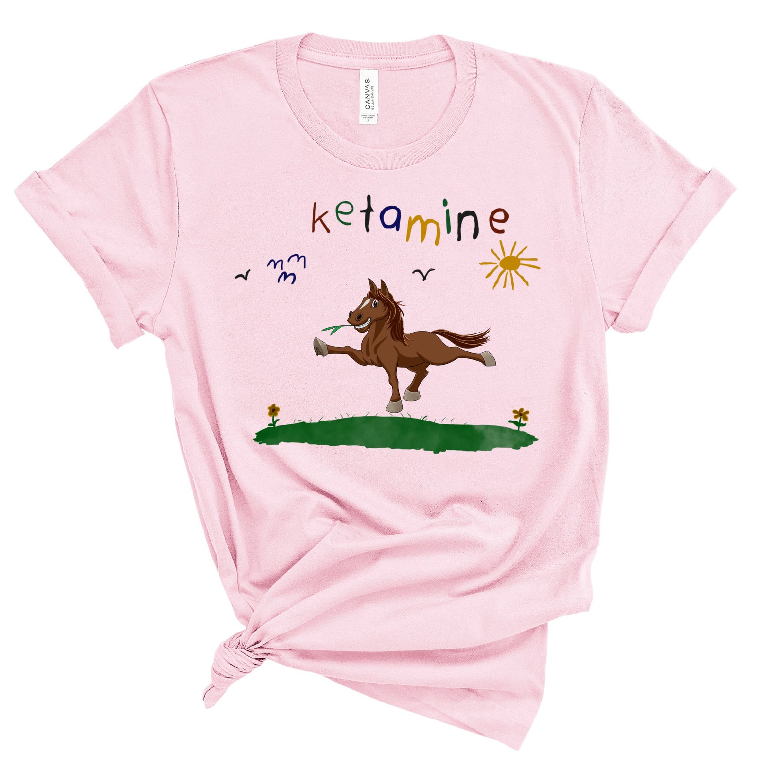 Ketamine Vintage Tshirt Funny Ketamine Shirt With Horse - Etsy