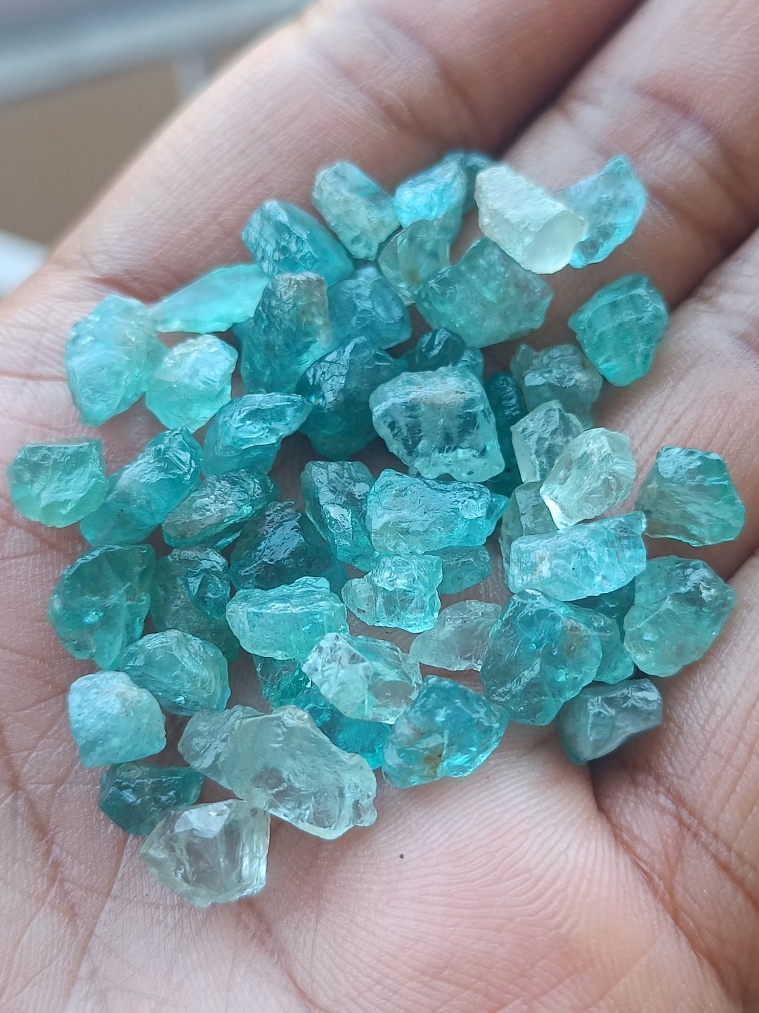 Natural Blue Apatite Roughnatural Blue Apatite Rough Faceted - Etsy