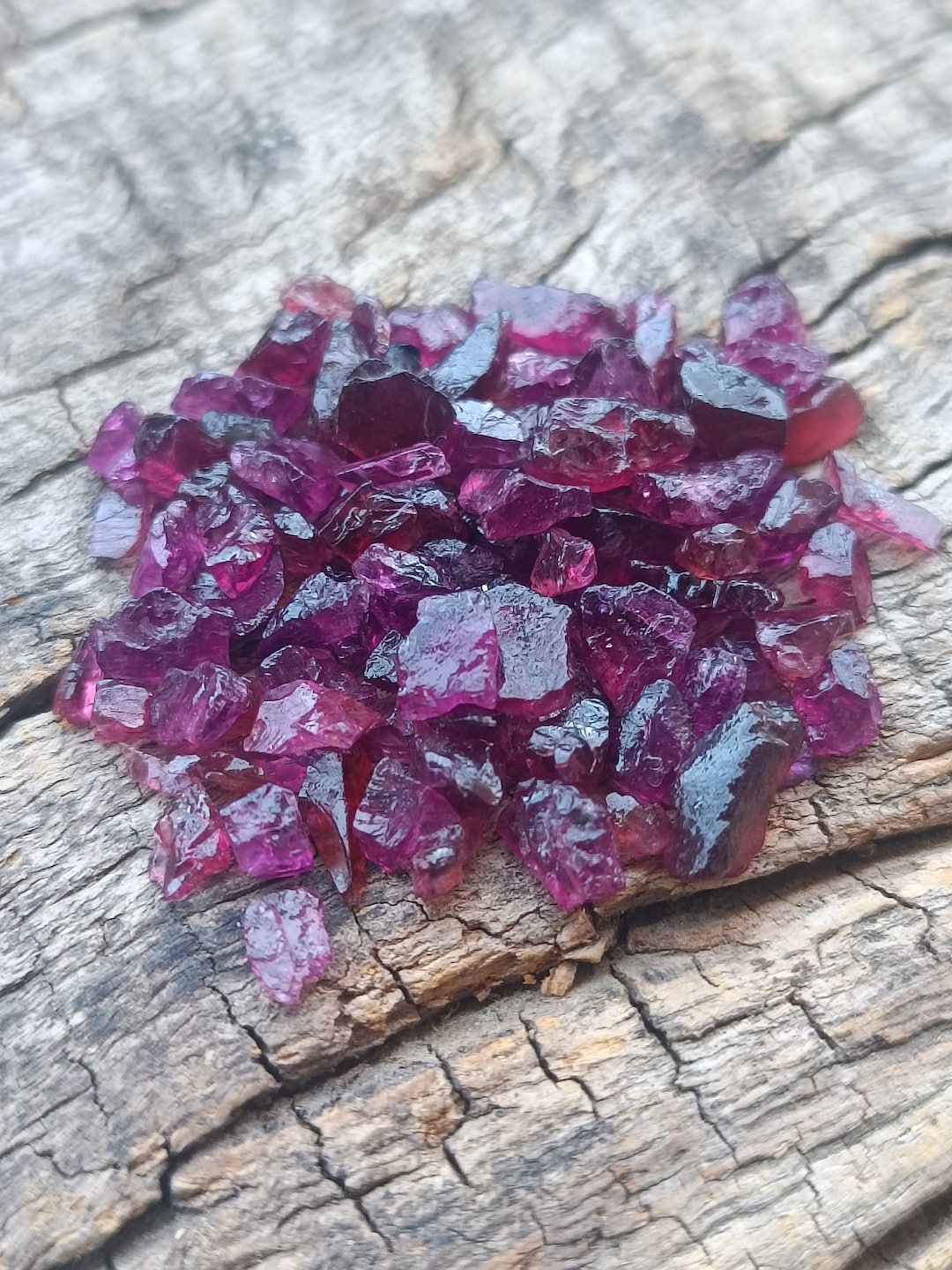 Natural Rhodolite Garnet Rough Lot /rhodolite Garnet Rough AAA Quality ...