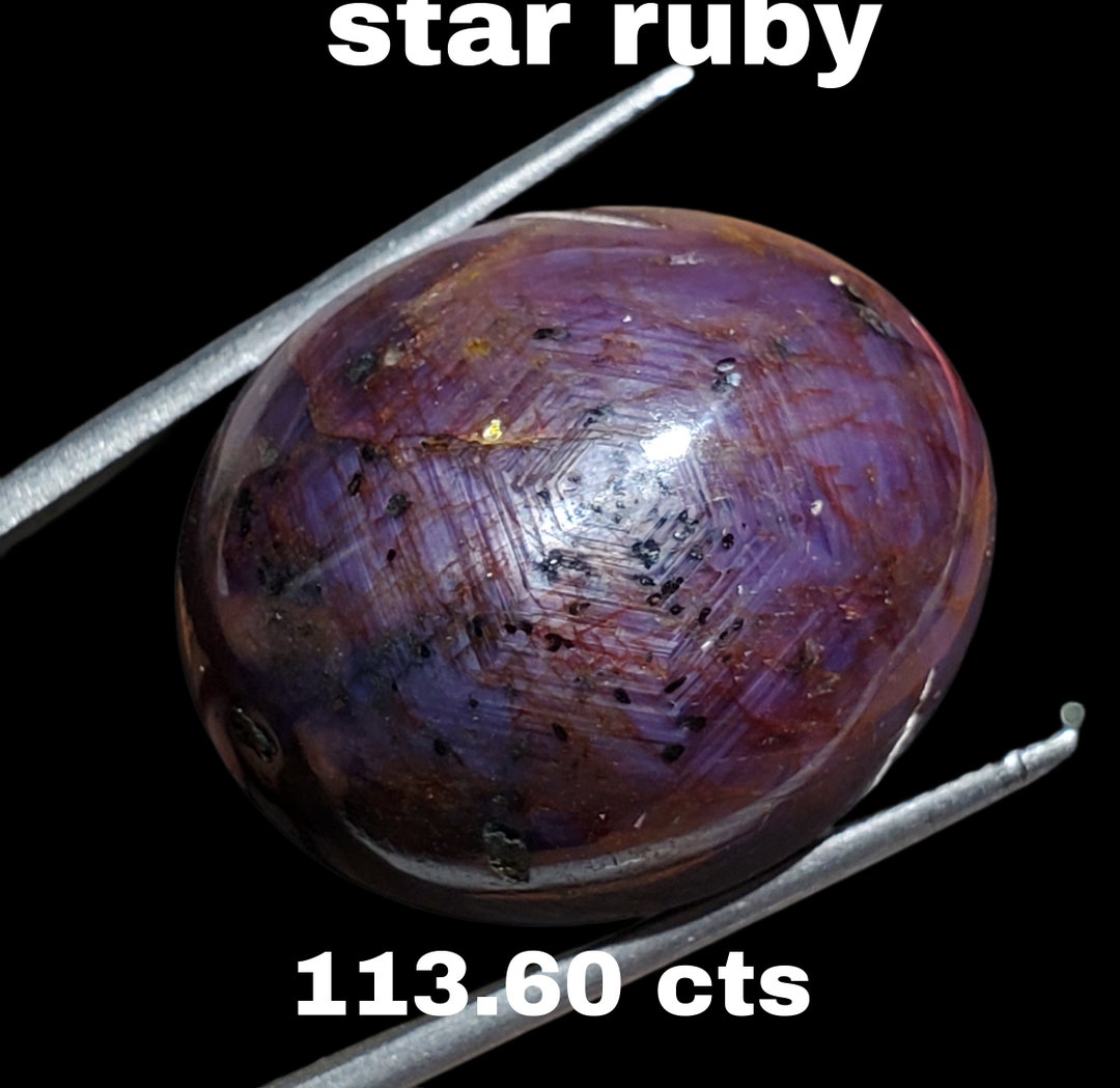 Natural Star Ruby Cabochon,star Ruby for Making Pendant,star Ruby Burma ...