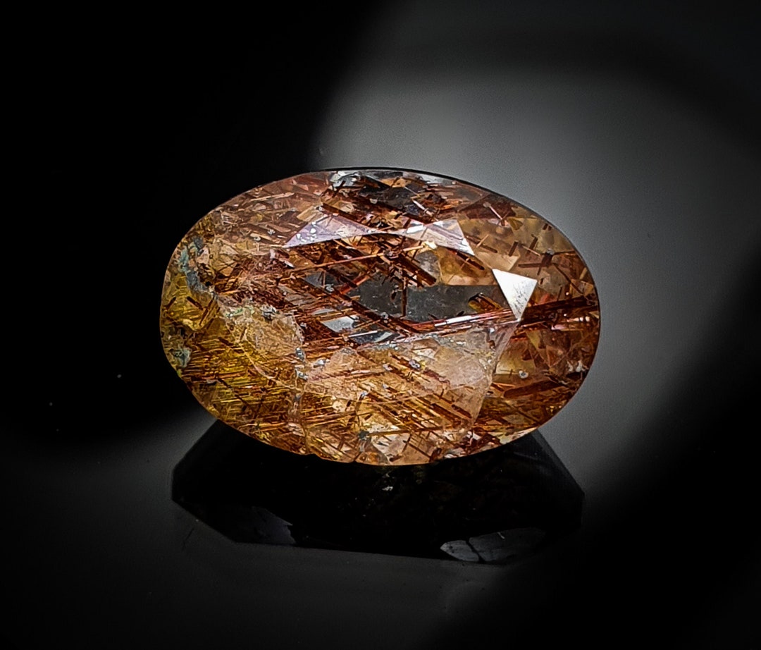 Natural Rutile Quartz Oval Shape Faceted Rutile Quartz Piece - Etsy