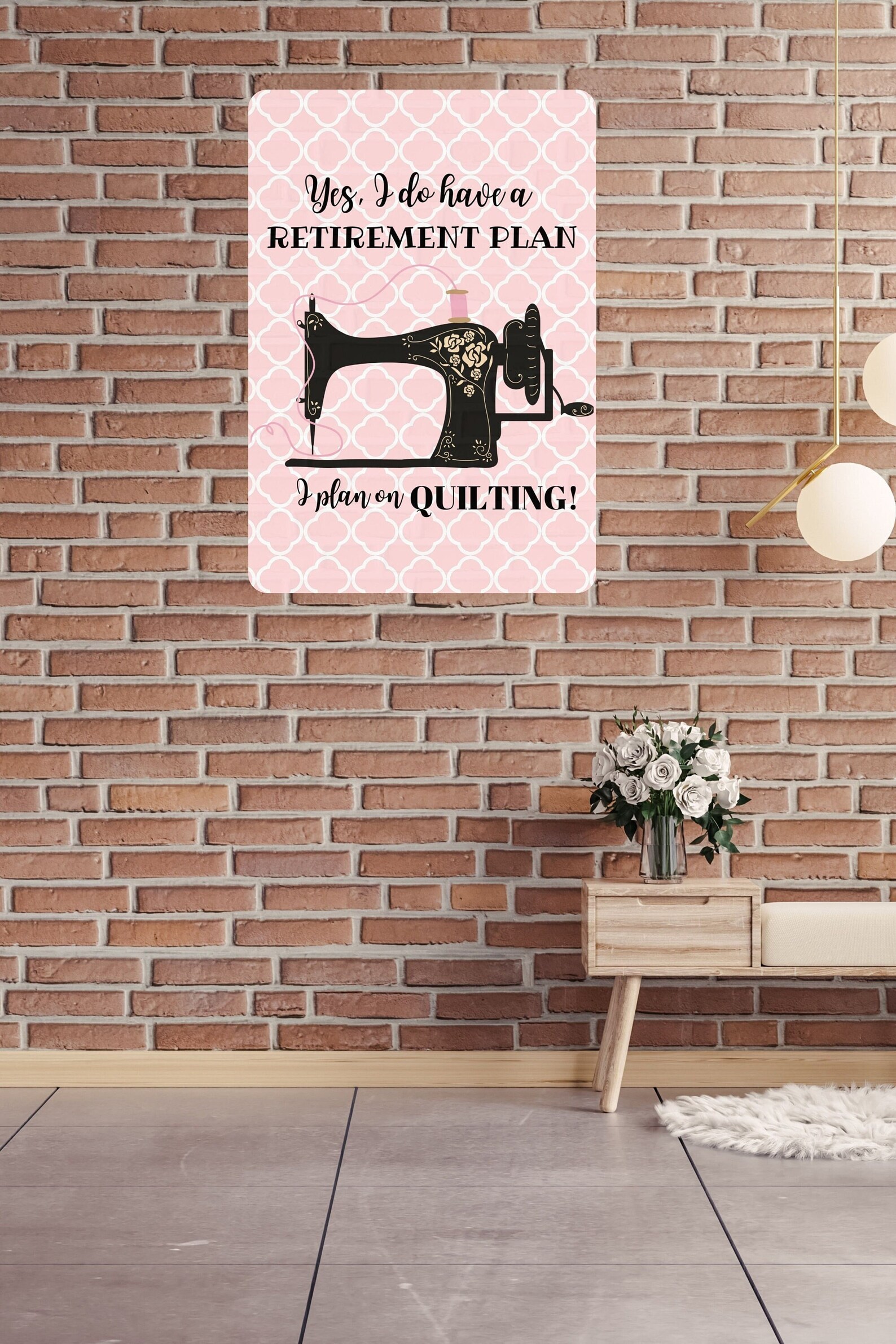 Quilting Room Sign, Custom Sewing Machine Sign, Metal Sewing Sign ...