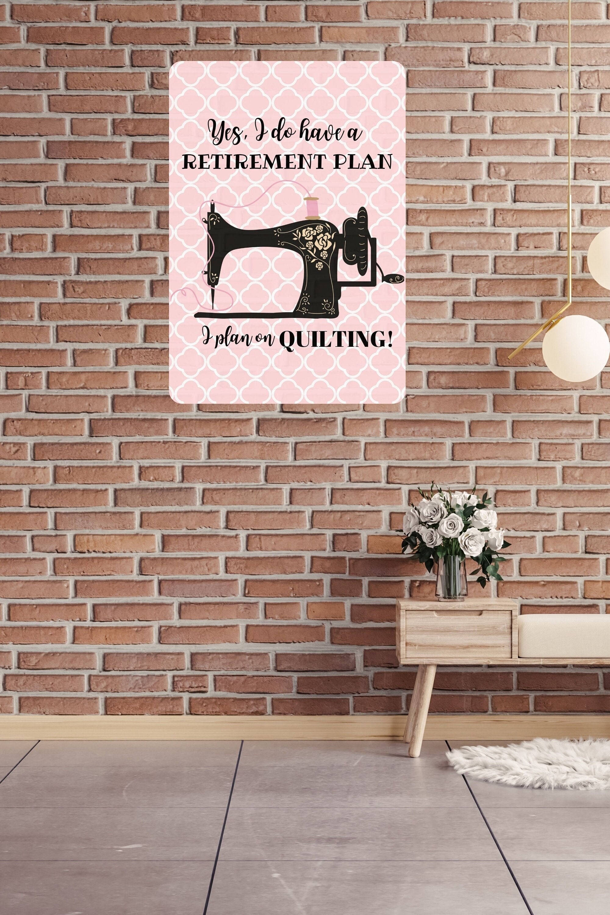 Quilting Room Sign, Custom Sewing Machine Sign, Metal Sewing Sign ...