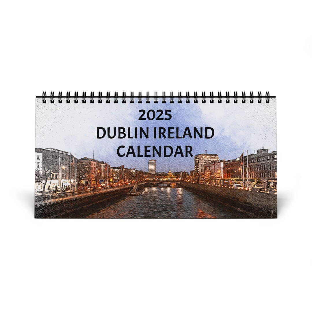 Ireland 2025 Desktop Calendar: Dublin Watercolor Landscape - Etsy