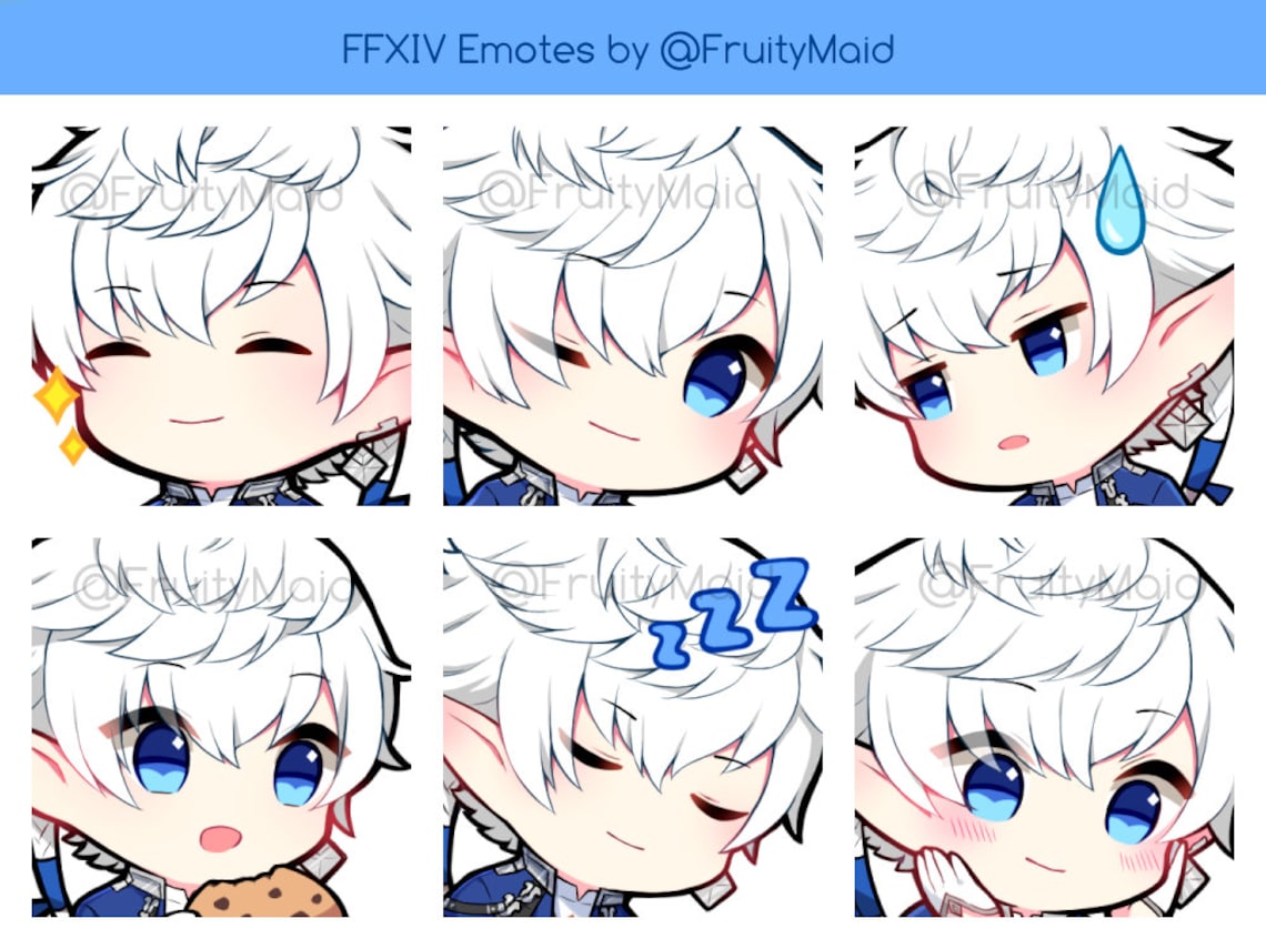 FFXIV Emote Set 7 | Alphinaud Leveilleur - Etsy