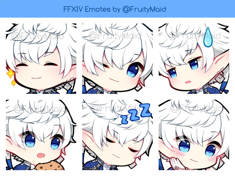FFXIV Emote Set 7 | Alphinaud Leveilleur - Etsy