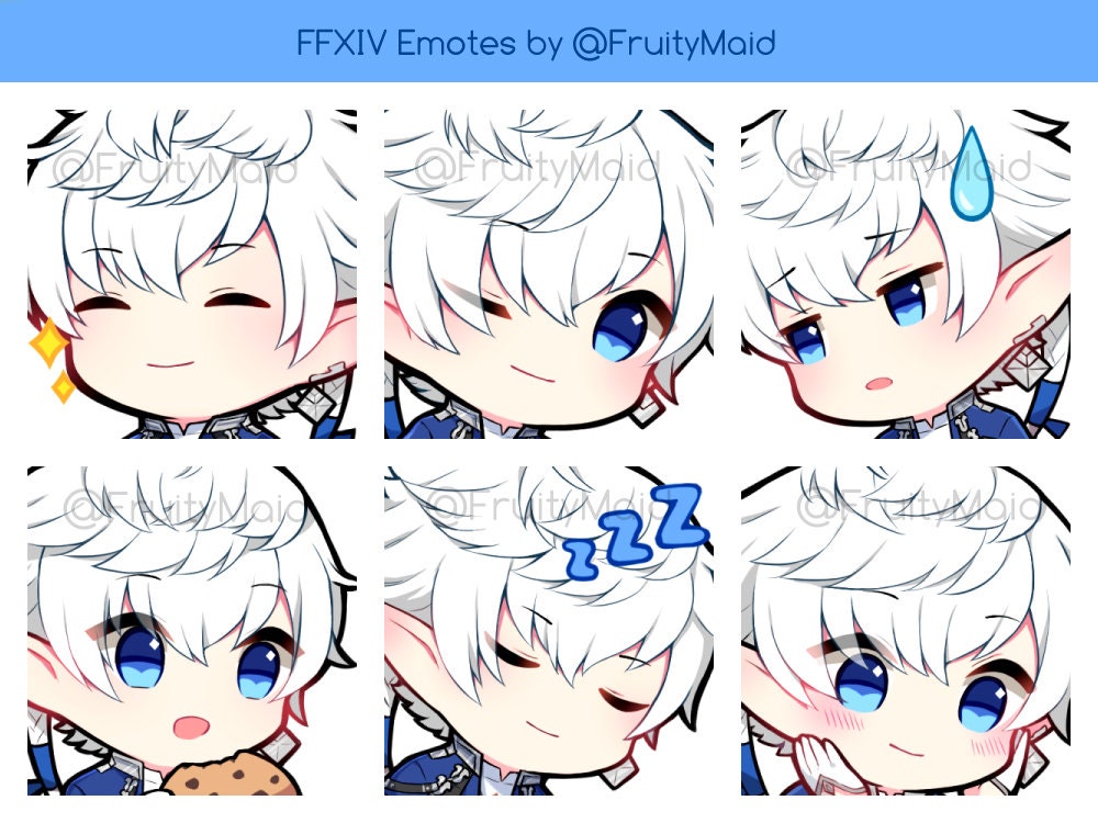 FFXIV Emote Set 7 | Alphinaud Leveilleur - Etsy
