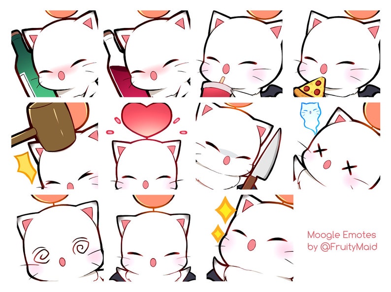 FFXIV Moogle Emotes - Etsy