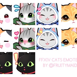 FFXIV Cats Emotes - Etsy