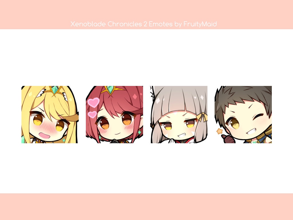 Xenoblade Chronicles 2 Emote Set | Animated Emotes - Etsy