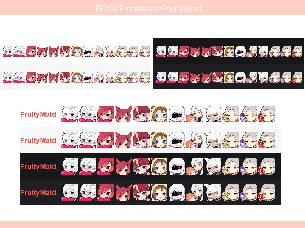FFXIV Emote Set 2 - Etsy