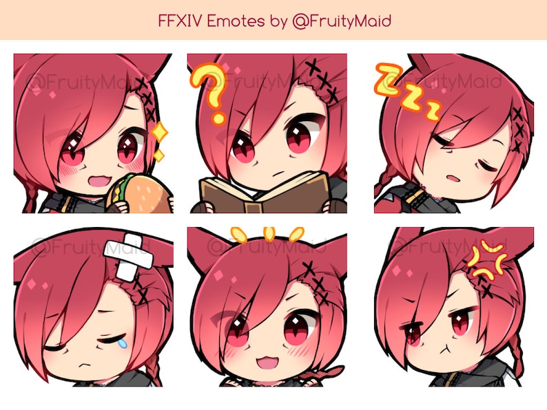 FFXIV Emote Set 4 | G'raha Tia | Animated Emotes - Etsy