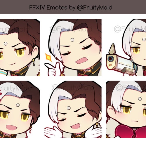 FFXIV Emet Selch Hand Wave Animated Emote - Etsy