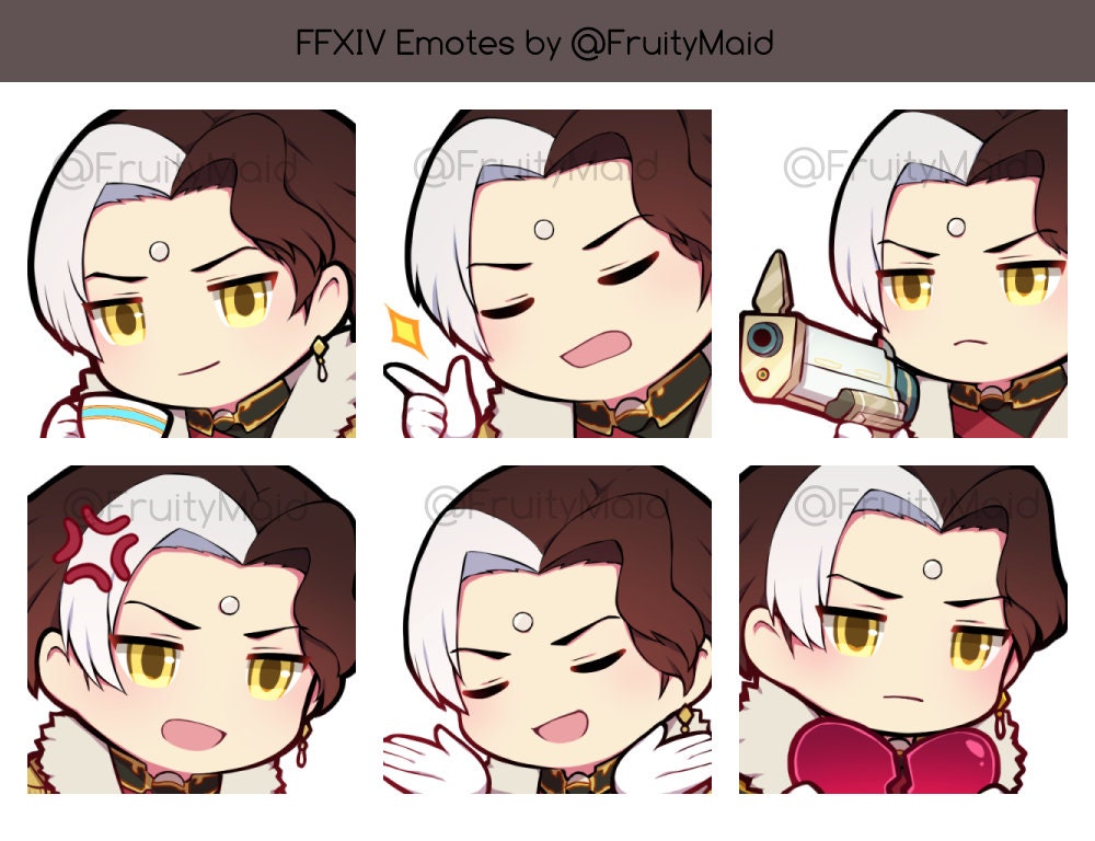 FFXIV Emote Set 8 Emet-selch - Etsy Australia